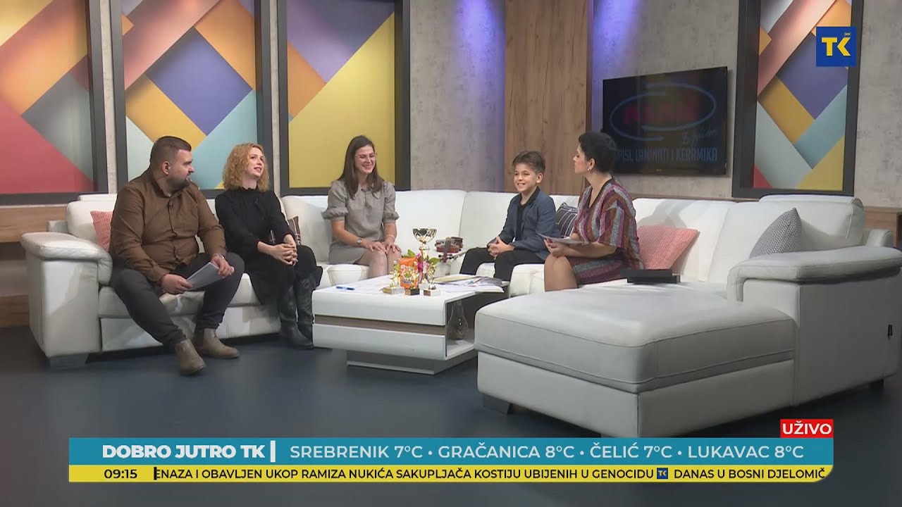 DOBRO JUTRO TK| Noah Vuk Stolica, Ena OvčinaŠejla i Glinac Jozić - YouTube