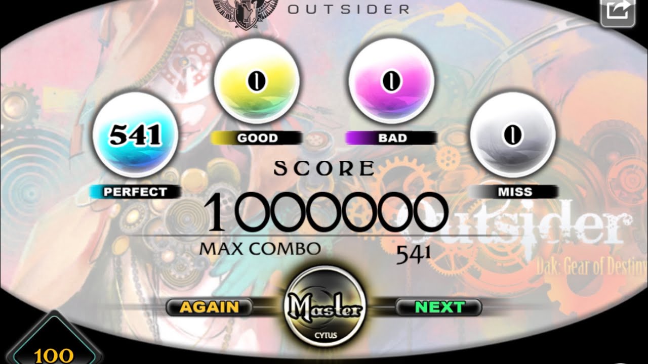 [Cytus] Chapter S: Outsider Dak: Gear of Destiny Hard Million Master TP ...