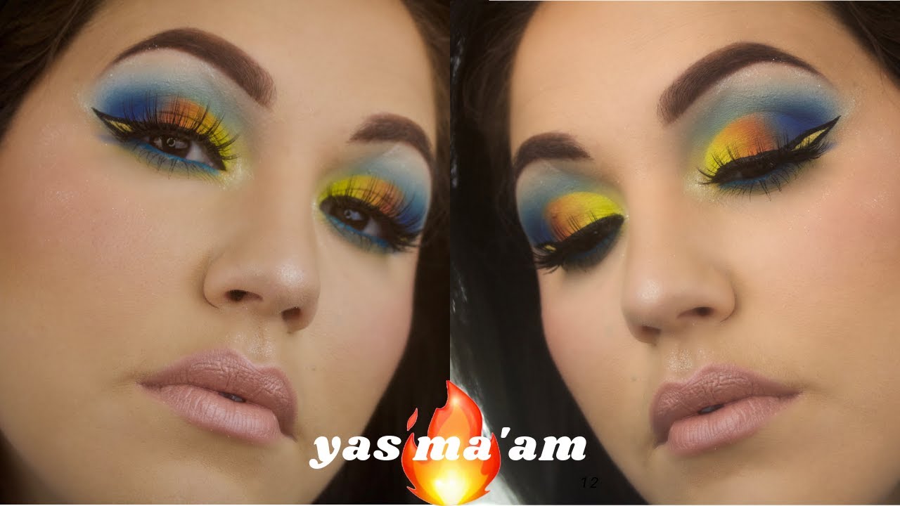 Spring is here! lets get creative | Colorful Makeup tutorial - YouTube