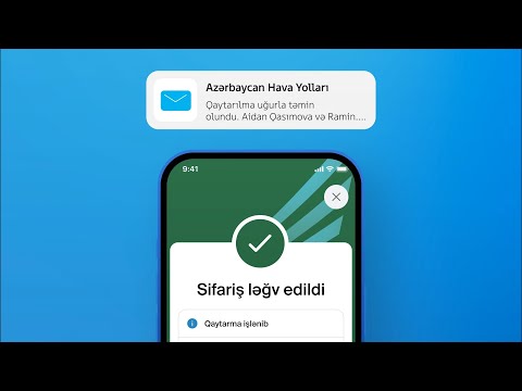 AZAL mobil tətbiqində biletlərin geri qaytarılması - VİDEO-TƏLİMAT