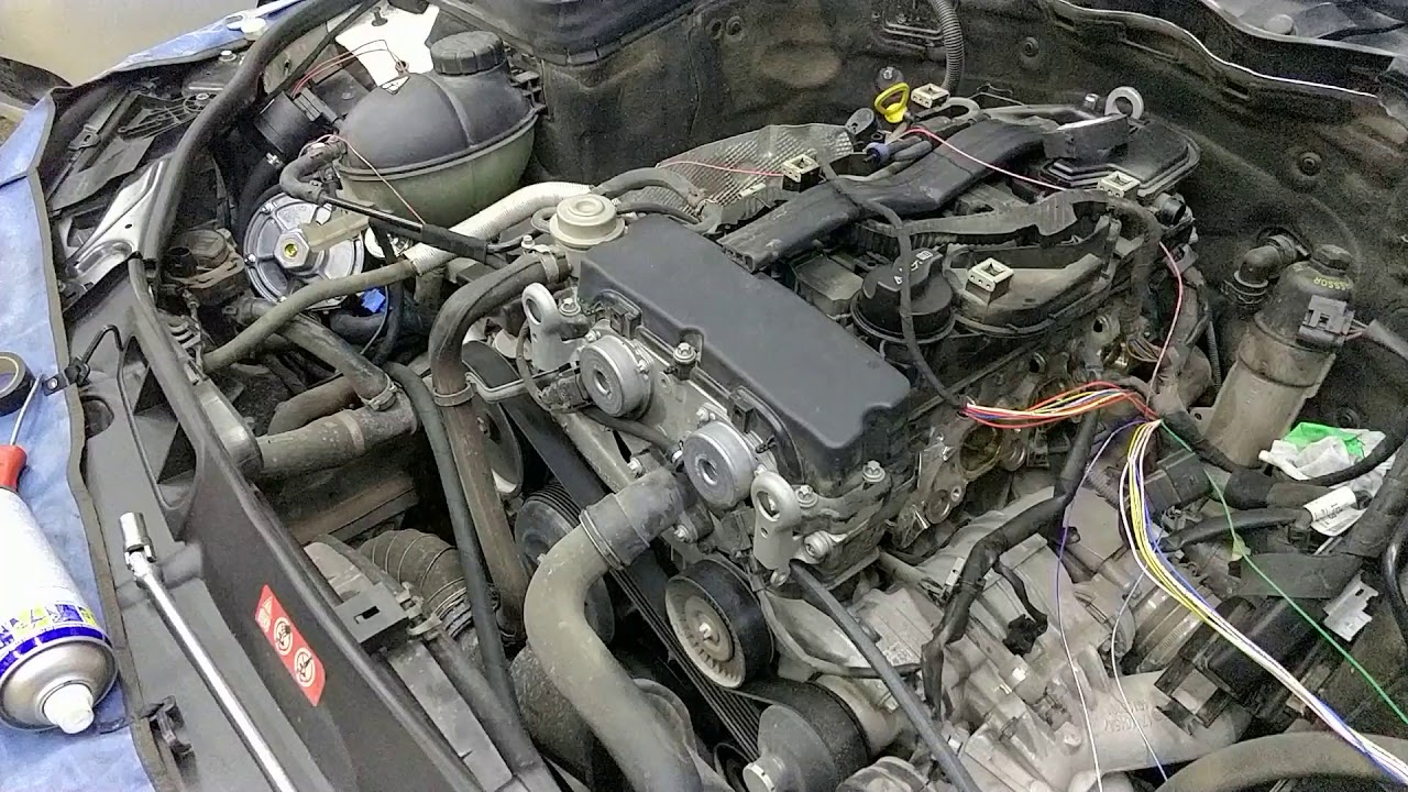Prins Mercedes c180 kompressor motor LPG kit montajı çetinsay otogaz ...