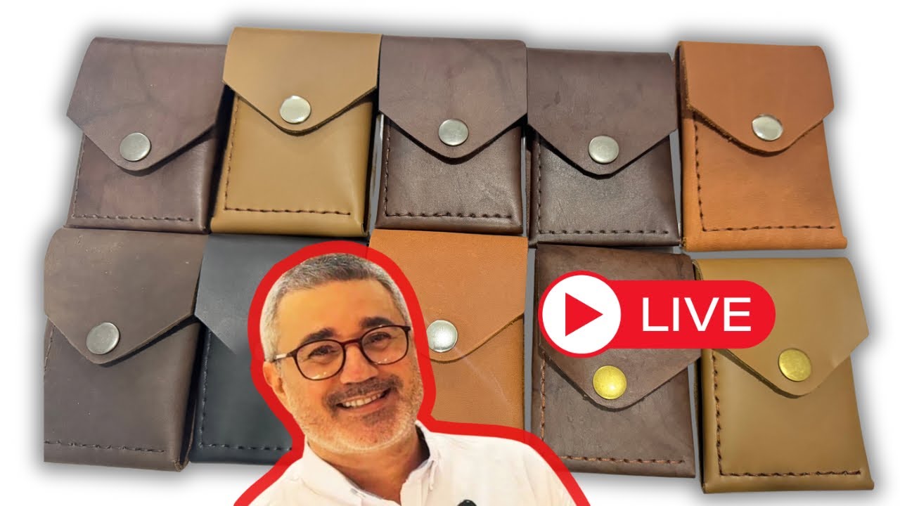 Tutoriales de cuero está en vivo (Billetera minimalista) - YouTube