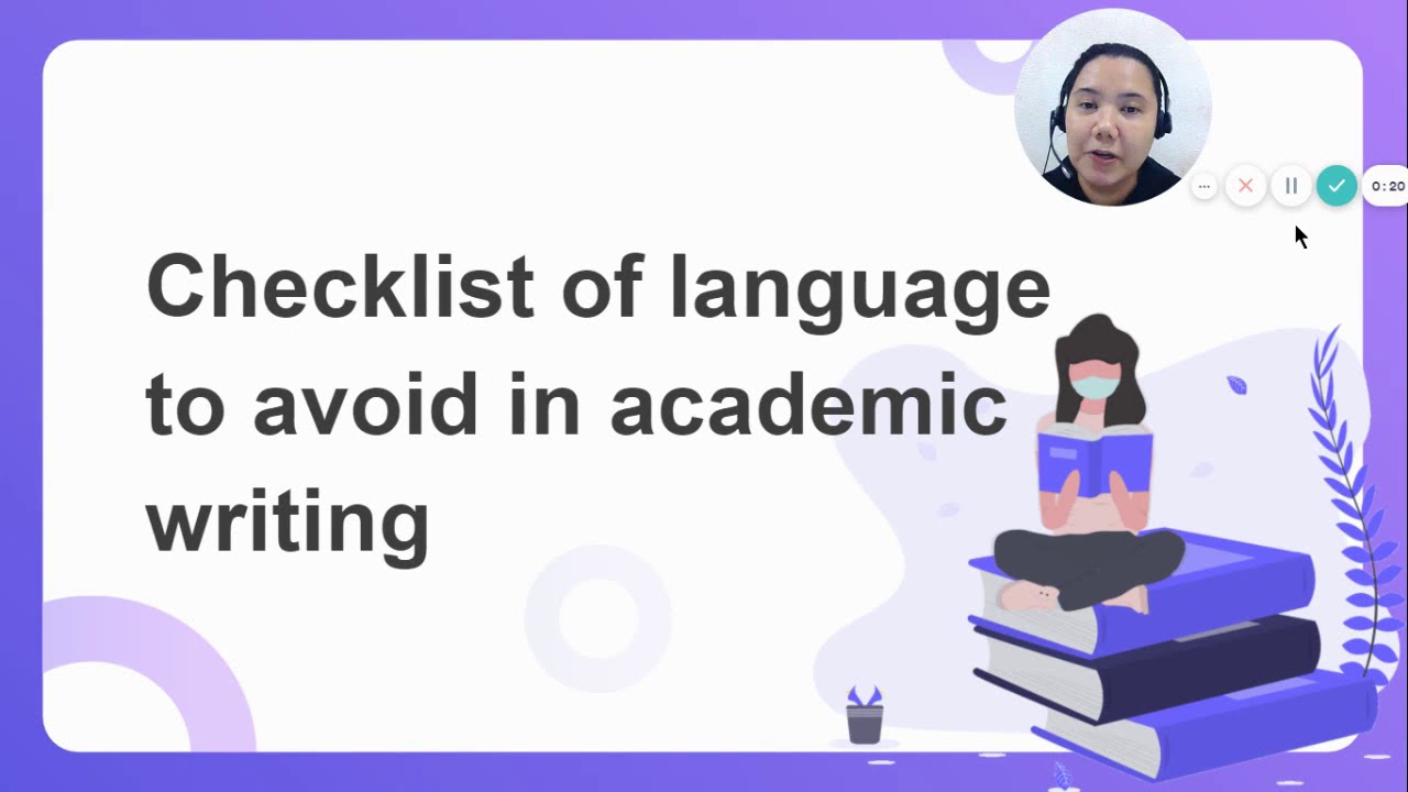 Language to avoid in academic writing Part 1 - YouTube