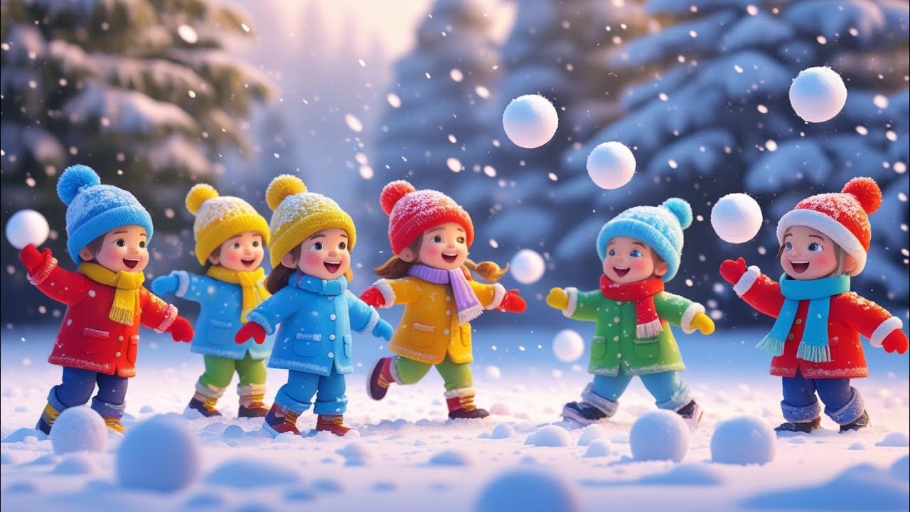 " ️🎶 The Snowball Song - Adorable Nursery Rhyme for Kids! | Winter Fun ...