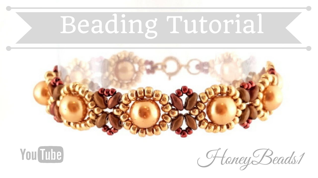 Beginners Bracelet Sunflower Tutorial *(3)* Beading Tutorial by ...