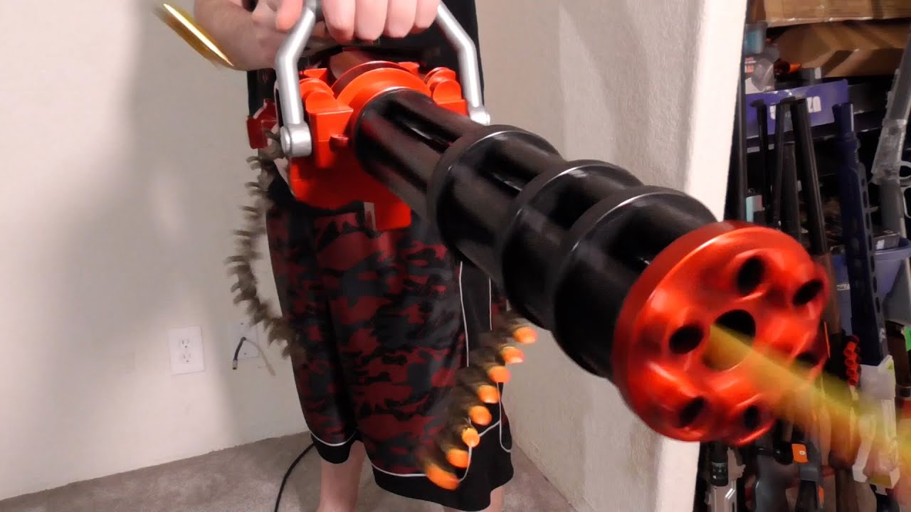 Rotating Barrel Machine Gun