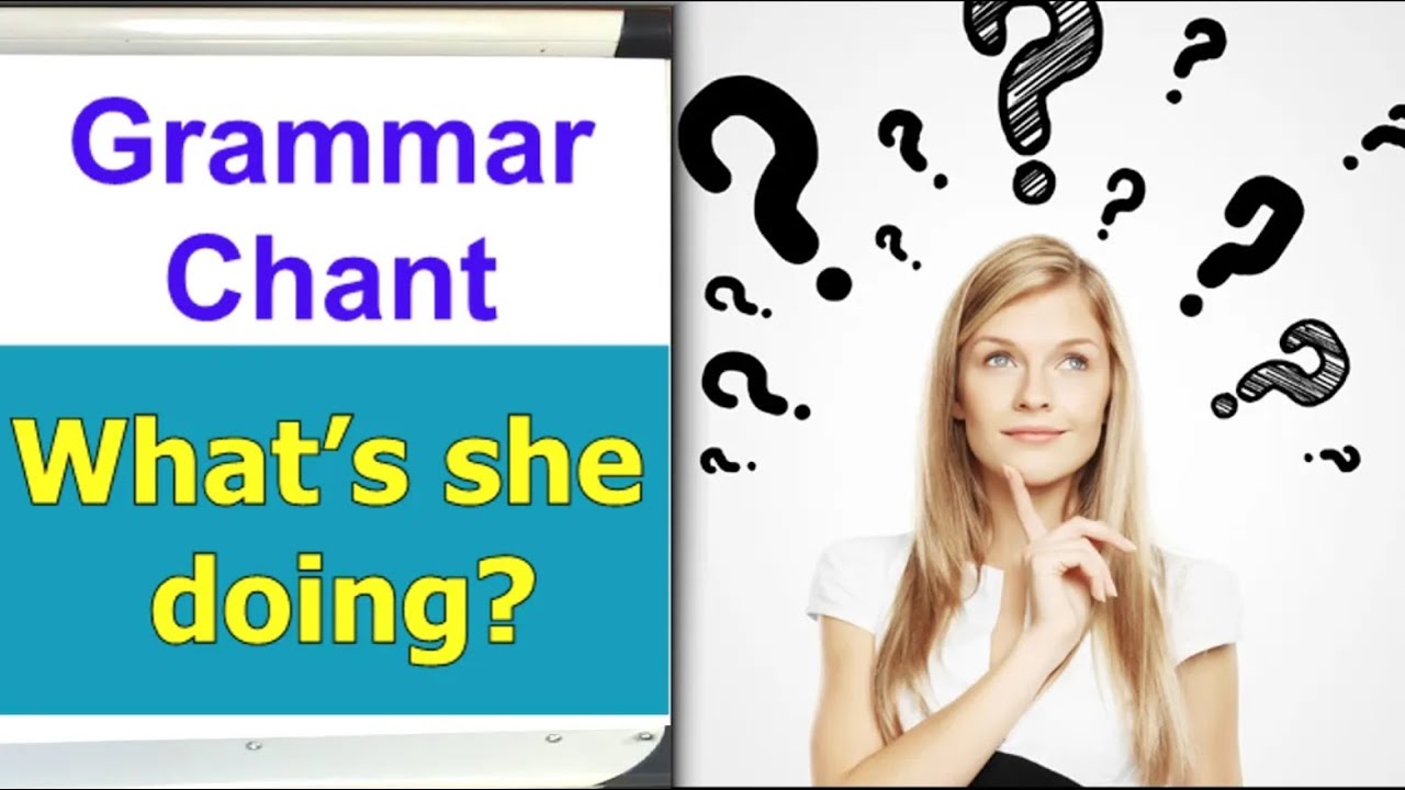 Grammar Chant «What's she doing » Английский для начинающих - YouTube
