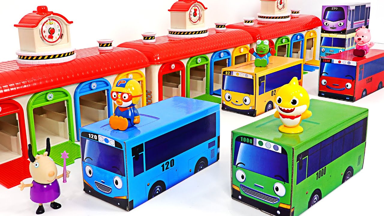 Assemble Tayo Paper Block with Baby Shark and Pororo and have fun ...