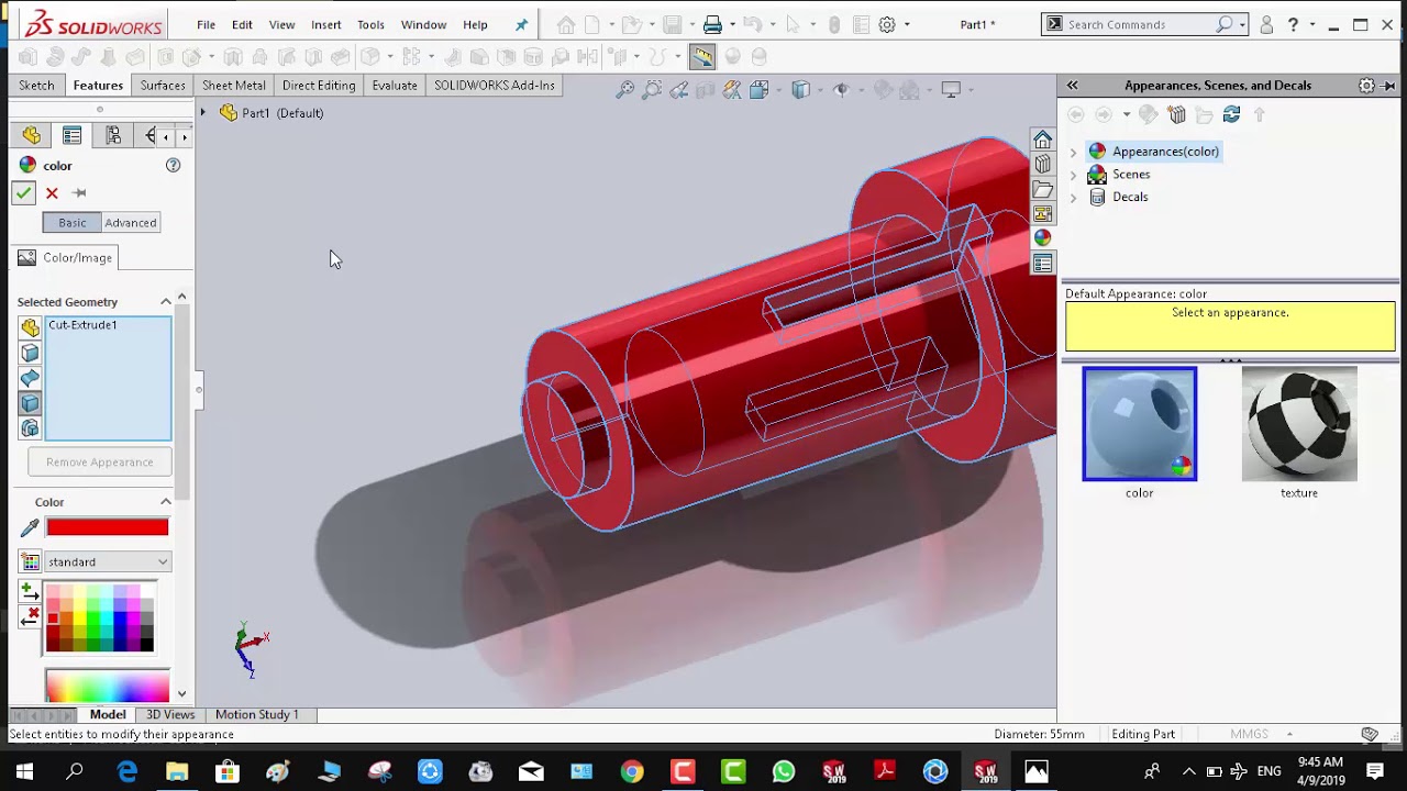 Solidworks 2019 Cotter Joint Parts - YouTube