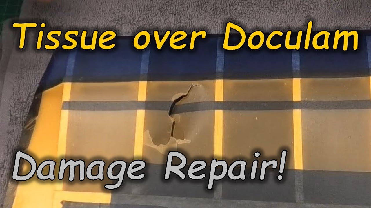Tisue over Doculam - Damage Repair - Vintage Model Plane Building - YouTube