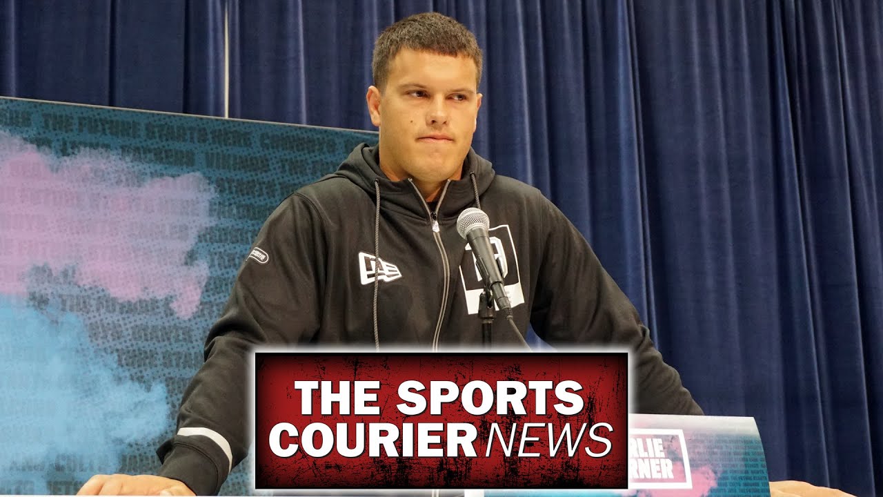 UGA's Charlie Woerner NFL Scouting Combine Press Conference - YouTube