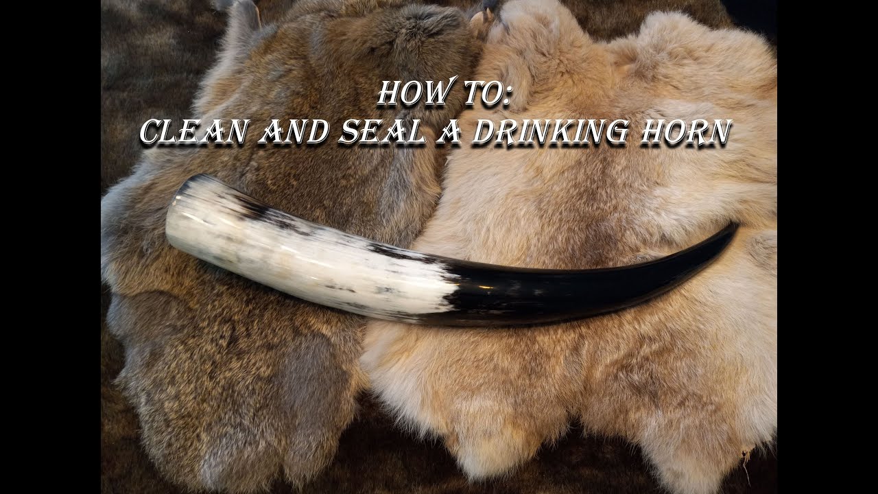 How to clean and seal a drinking horn - YouTube
