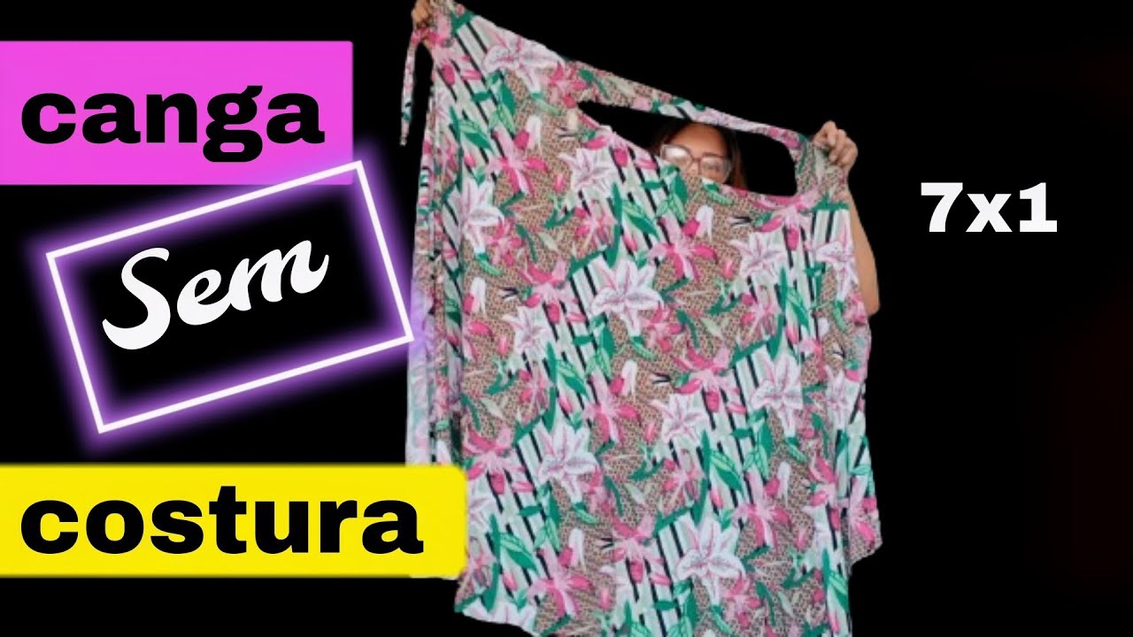Como fazer CANGA sem costura 🏖️Use de várias maneiras 🫶 - YouTube
