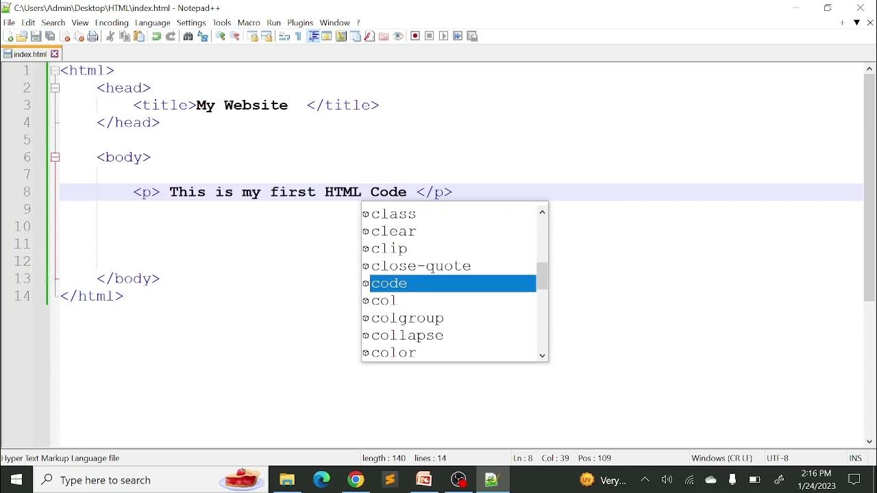 HTML - Lesson 1 - YouTube