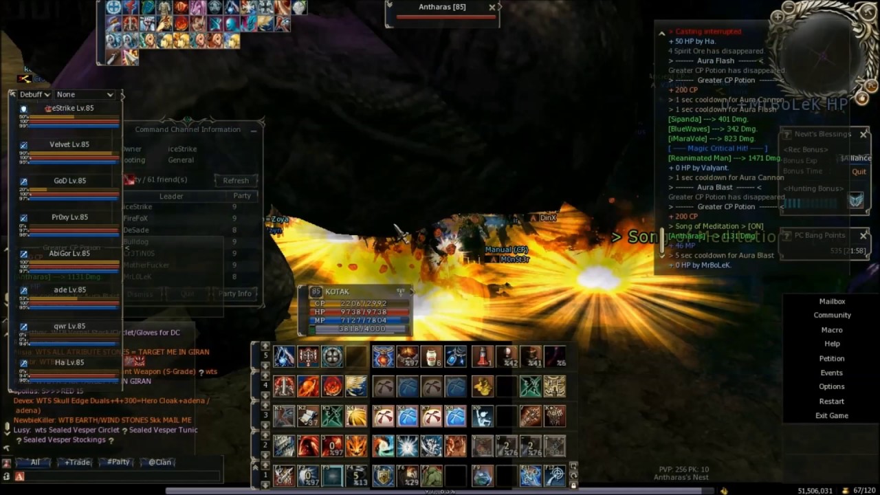 L2 DRAGON-FIRST ANTHARAS-MASS PVP - YouTube