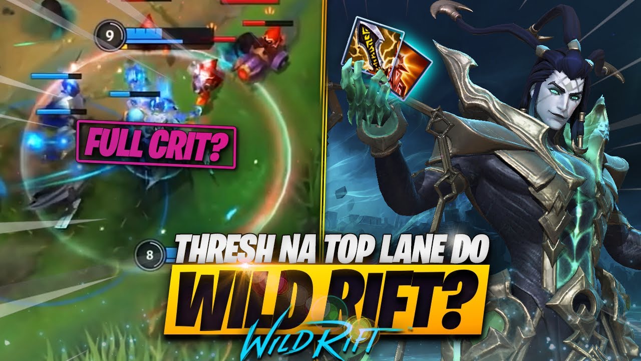 THRESH Como TOP LANER no WILD RIFT! Funciona? - YouTube