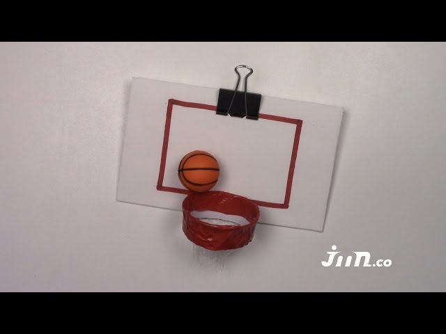 How To Make A Basketball Hoop Out Of Construction Paper Easy