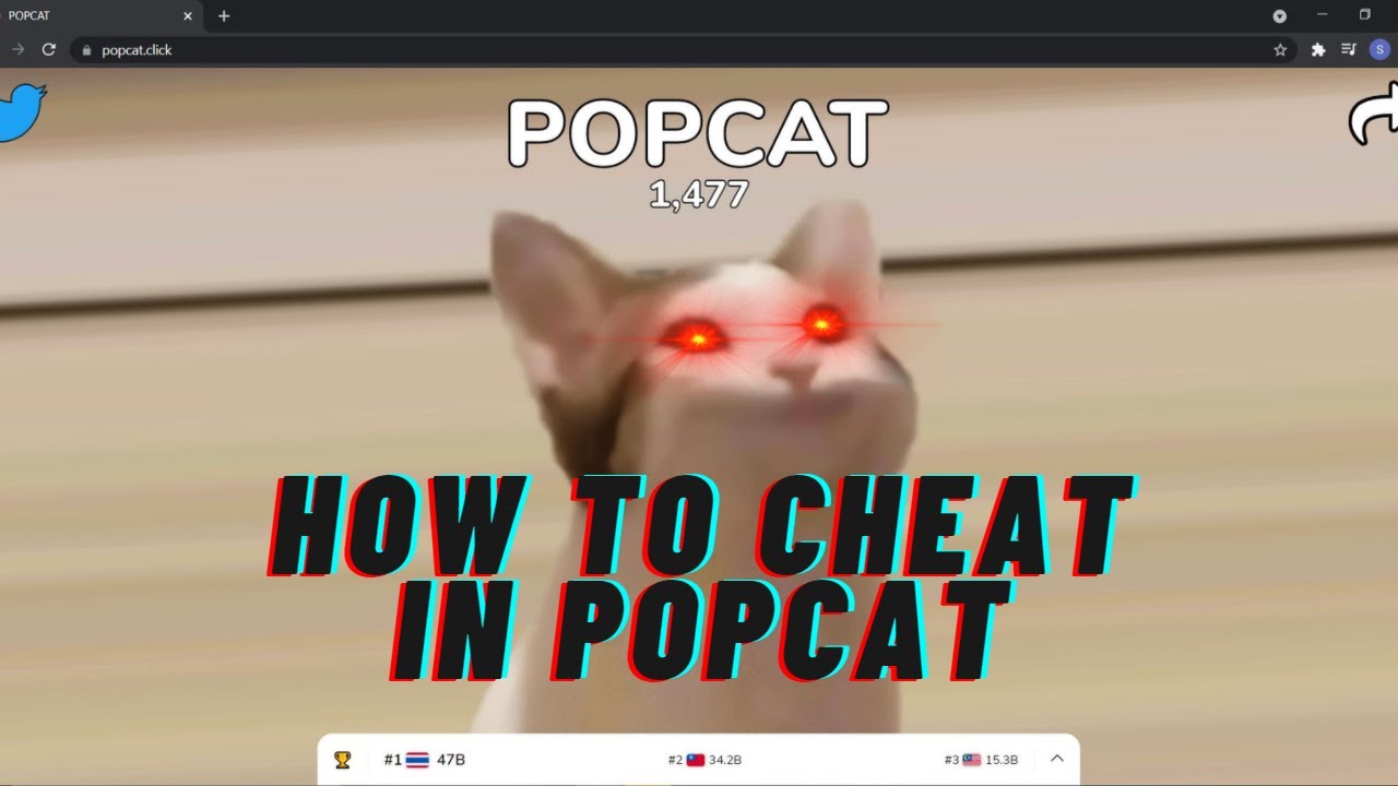 How to CHEAT in POPCAT - YouTube