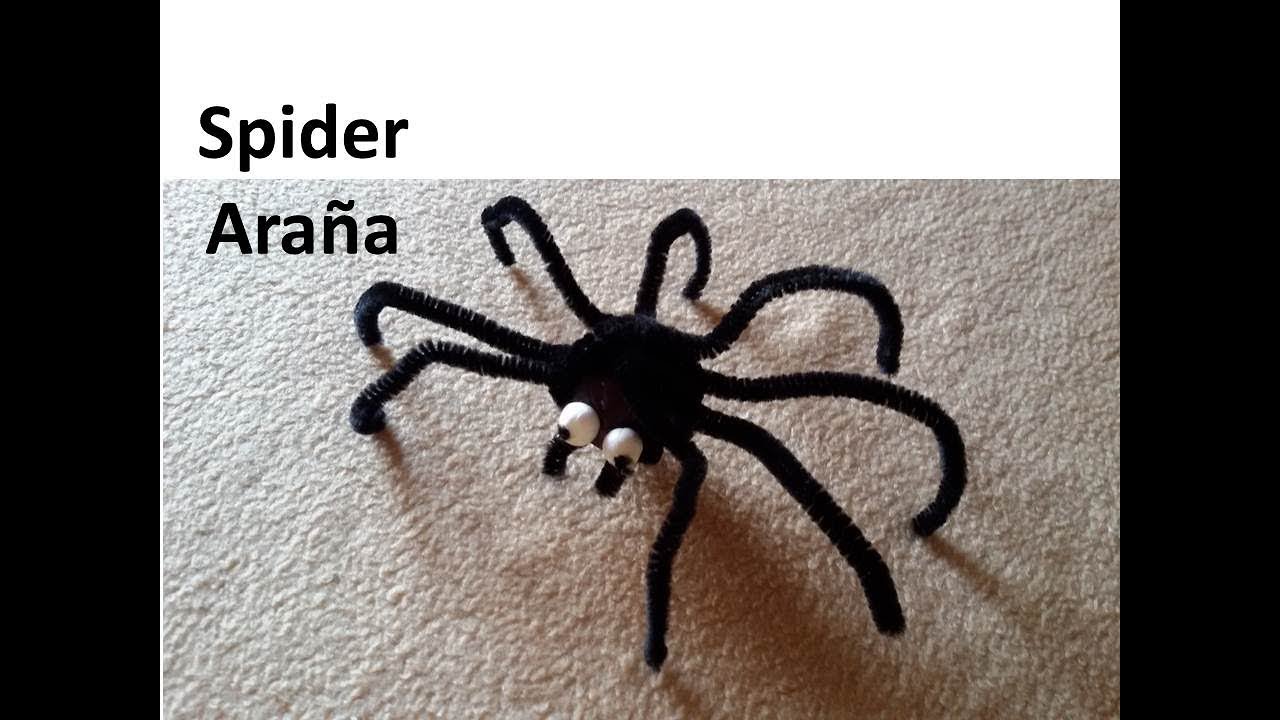 How to Make an Easy Spider 🕷️, DIY Handmade Halloween Crafts - Cómo ...