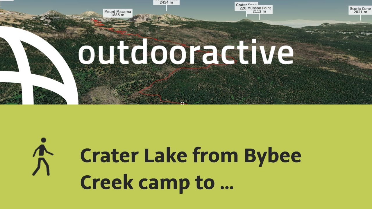 hike in the Cascade Range: Crater Lake from Bybee Creek camp to ...