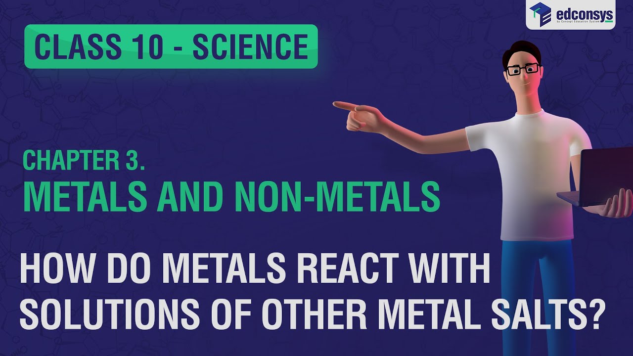Metals Reacting with Metal Salt Solutions | 3D Explainer Video | 10th ...