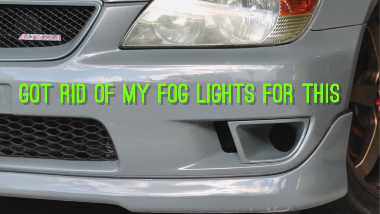 Installing Air Ducts on my Altezza / IS300 Bumper - YouTube