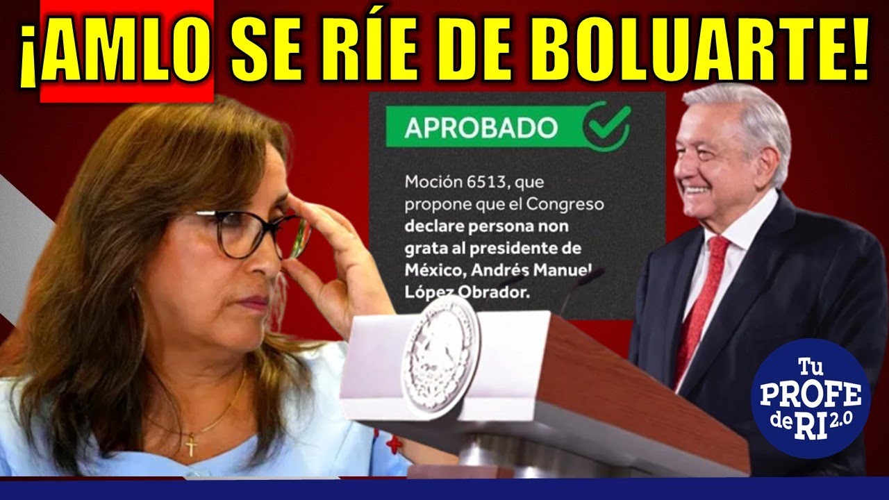AMLO SE RÍE DE DINA BOLUARTE - YouTube