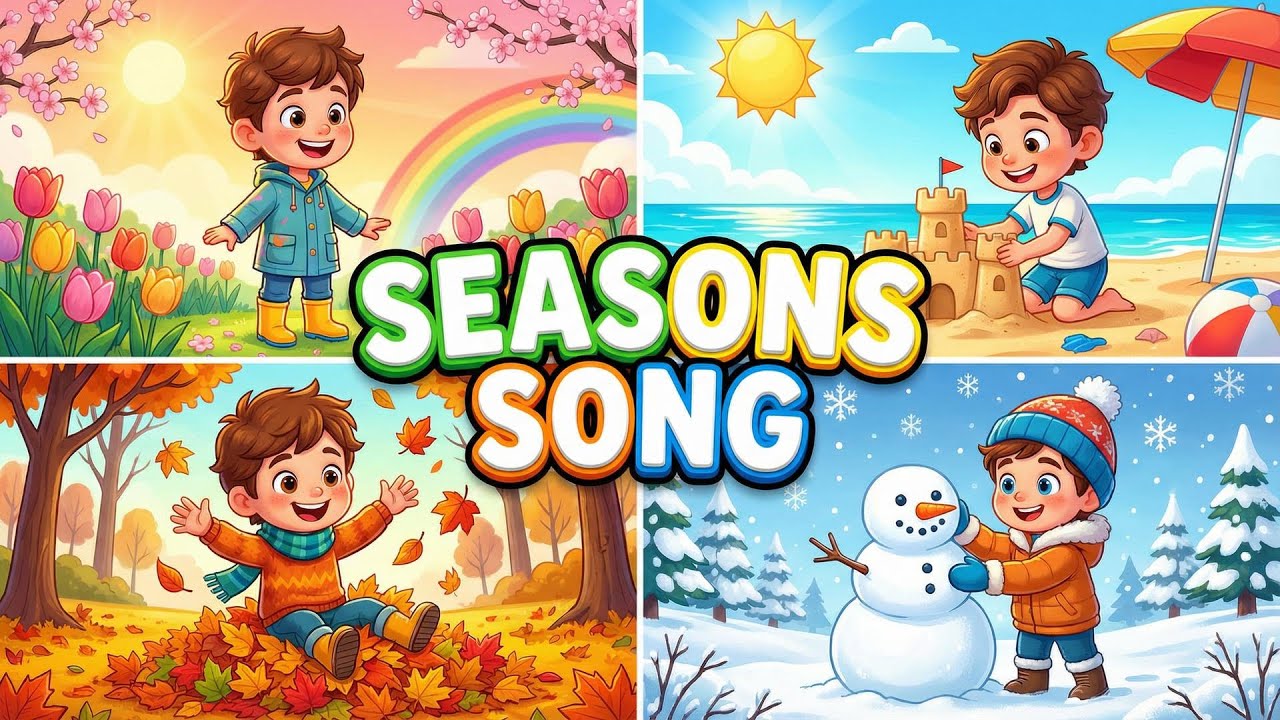 Seasons song for kids | what's your favorite season? | nursery rhymes ...