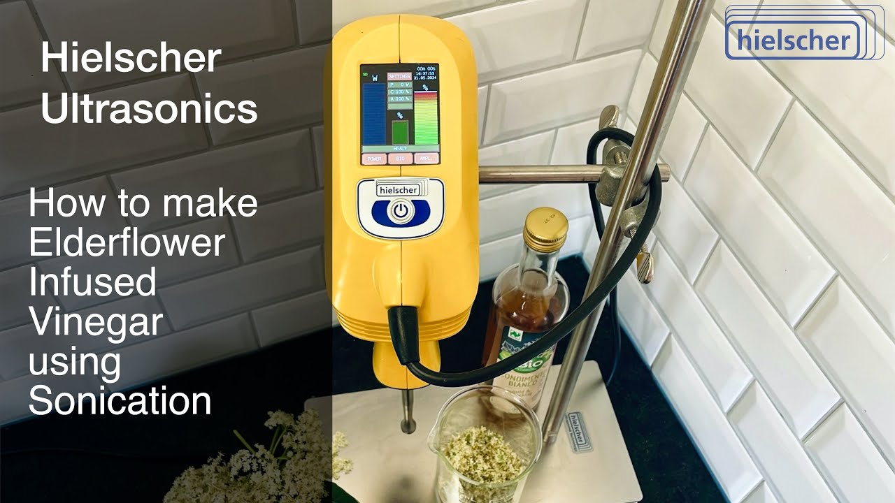 Ultrasonic Infusion of White Balsamic Vinegar with Fresh Elderflowers ...