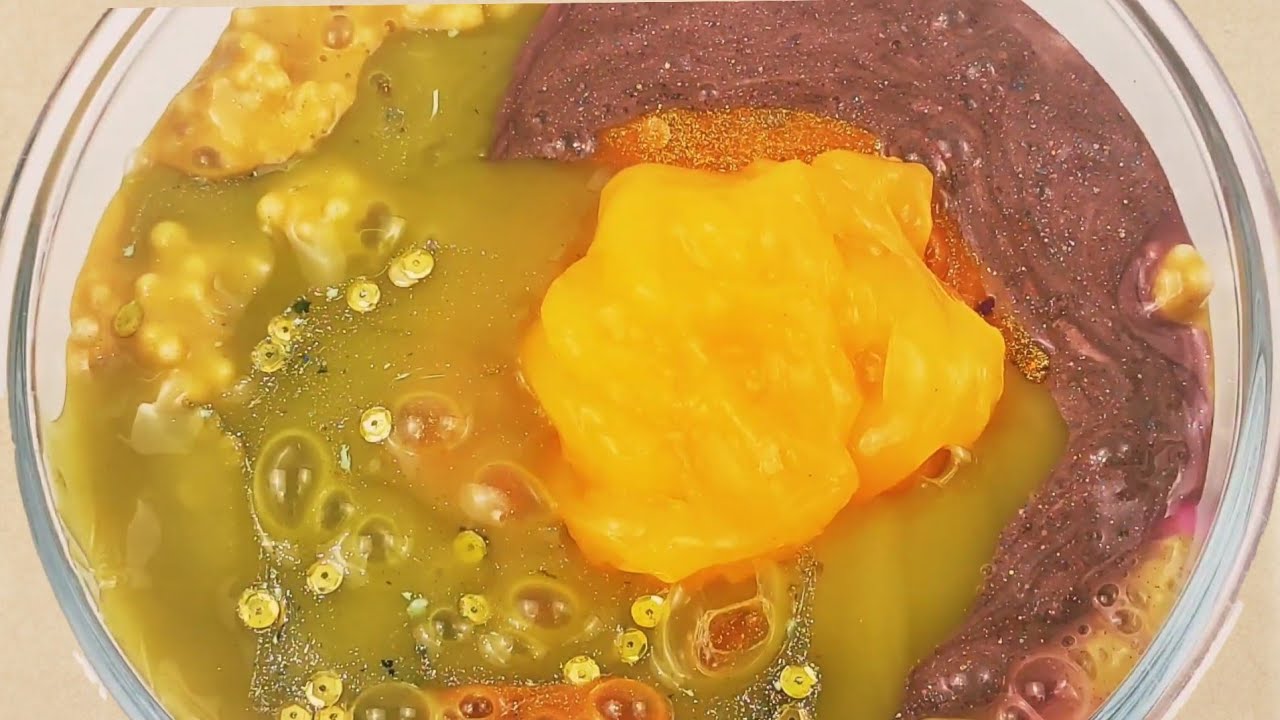 Garbage and moldy slime ! Throw old slime ! - YouTube