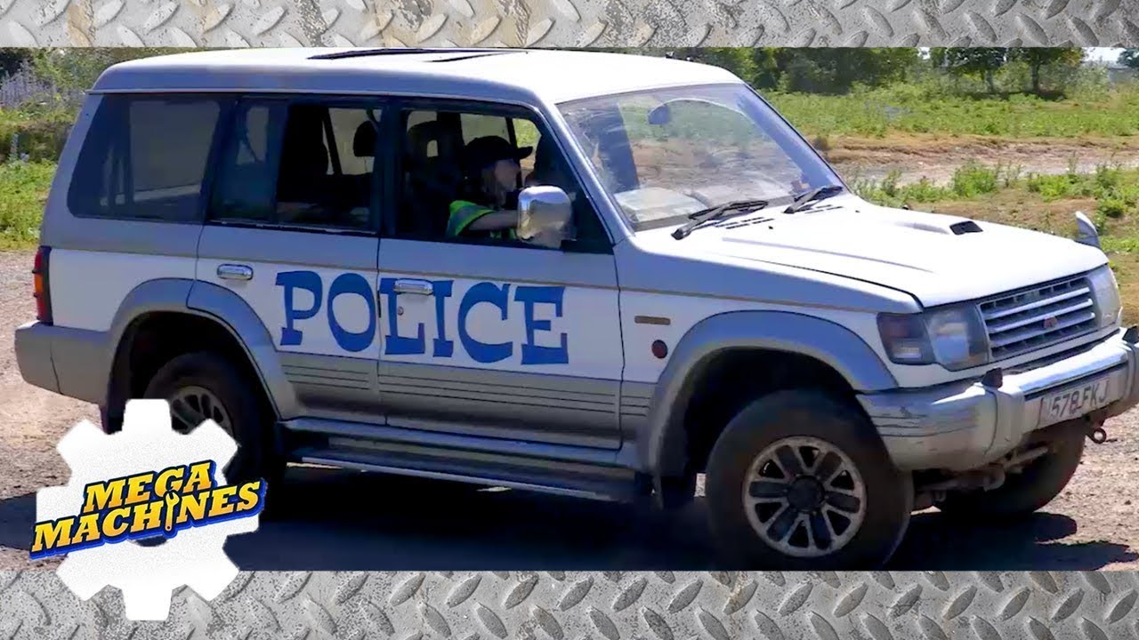 ⚙️ Mega Machines | Patrolling | Cars for kids | Learning cars, trucks ...