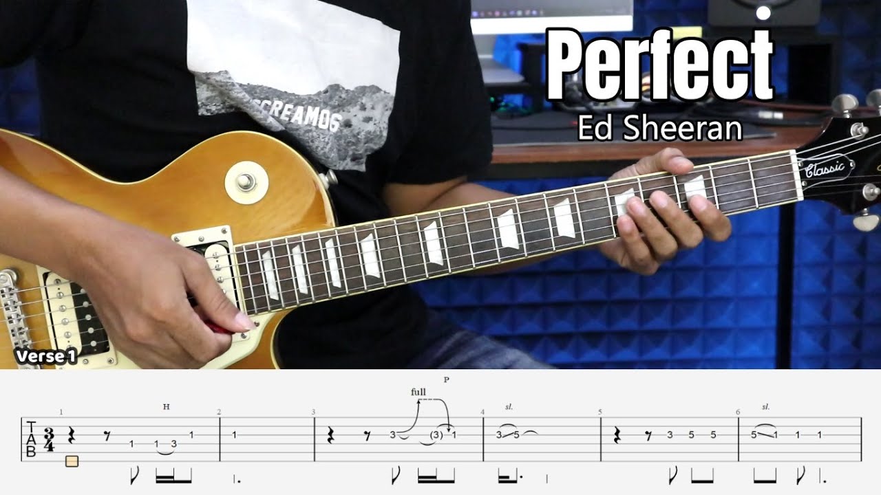 Perfect - Ed Sheeran - Guitar Instrumental Cover + Tab Chords - Chordify