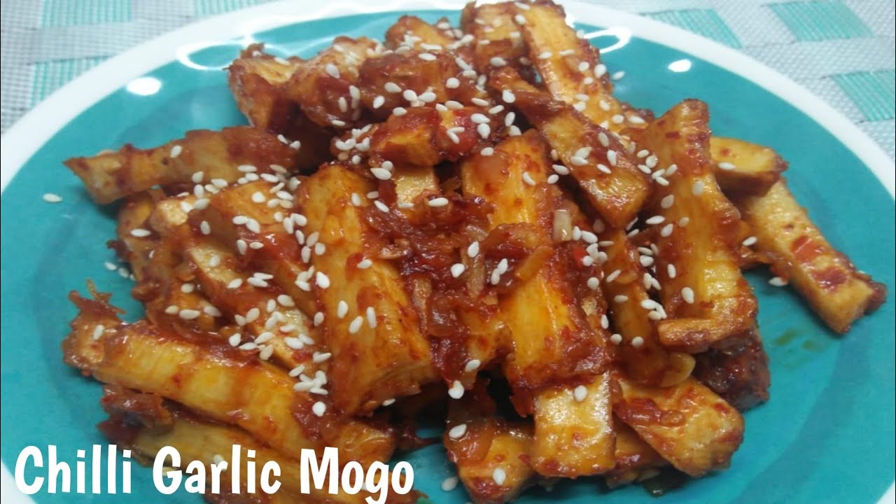 Chilli Garlic Mogo Recipe - Kenya Street Food|Chilli Garlic Cassava ...