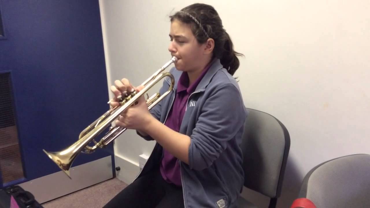 Anja plays Solveig's Song, grade 5 trumpet - YouTube