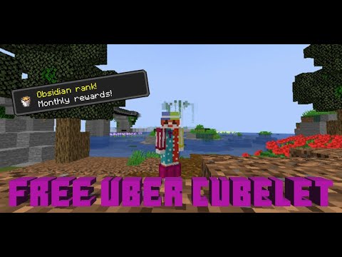 FREE Uber Cubelet! | Cubecraft Obsidian rank monthly rewards! - YouTube