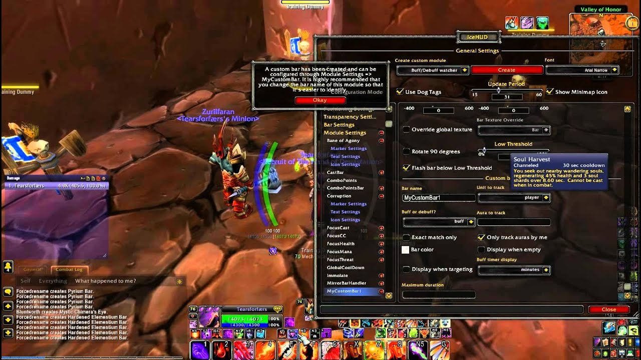 WoW IceHud Tutorial Part 2 How to track abilities. - YouTube