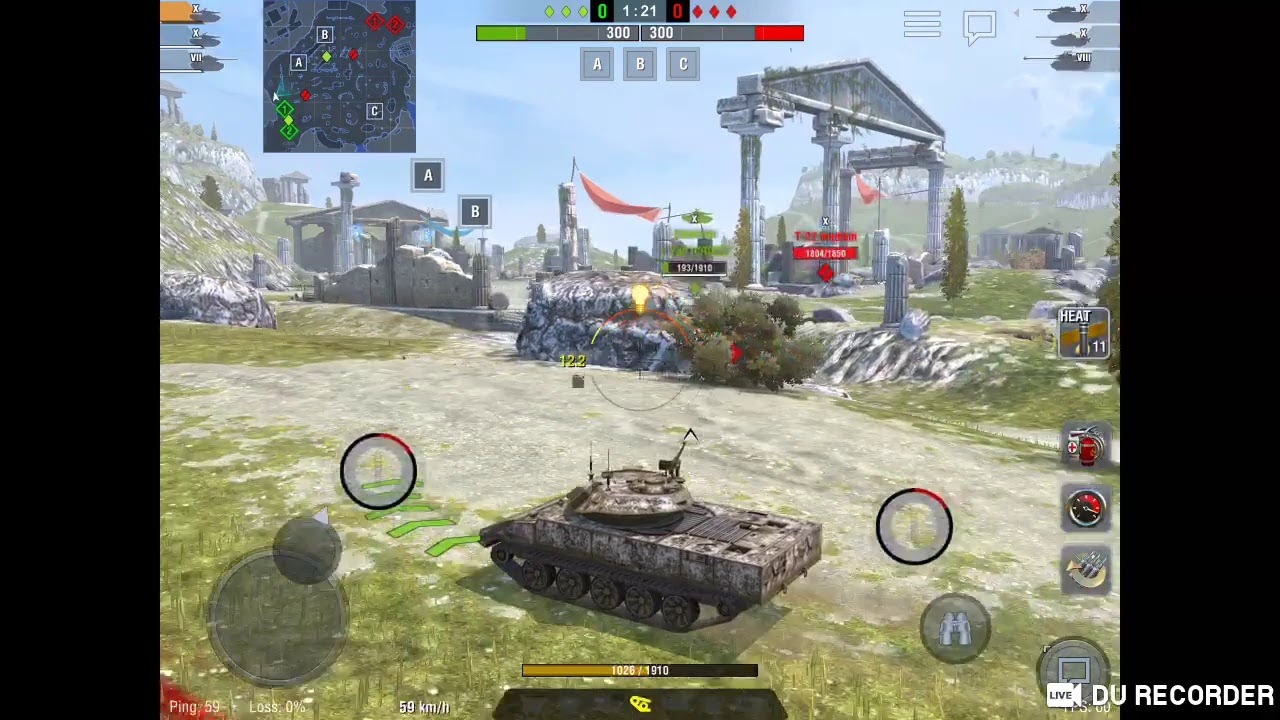 World of Tanks Blitz - New Map (HELLAS) Training Room - YouTube