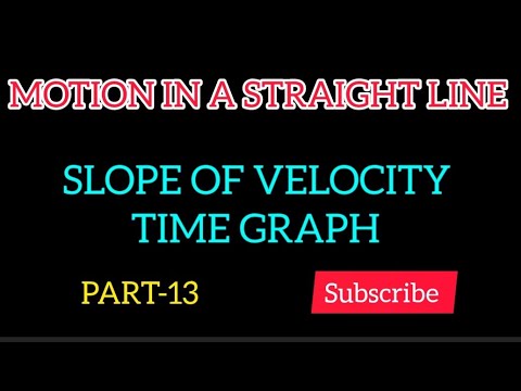 SLOPE OF VELOCITY TIME GRAPH | MOTIONS IN A STRAIGHT LINE |CHAPTER-02 ...