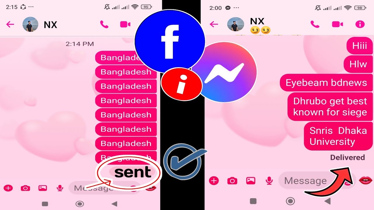 Messenger delivered icon not showing | missing | Messenger delivered ...