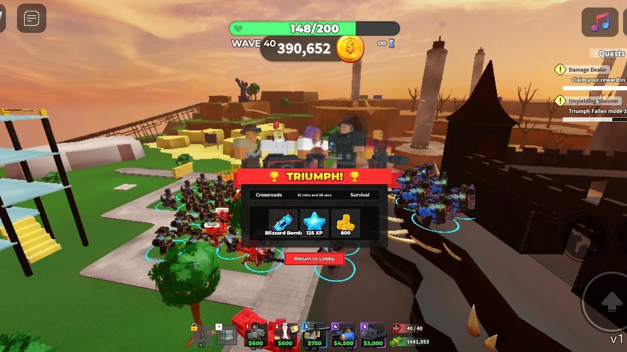 Roblox: Tower Defense Simulator | SOLO TRIUMPH FALLEN W/ MINIGUNNER ...