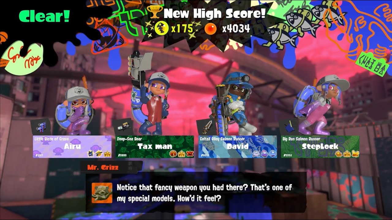 Splatoon 3: Eeltail Alley Big Run, 175 Eggs - Top 2% Replay | Salmon ...