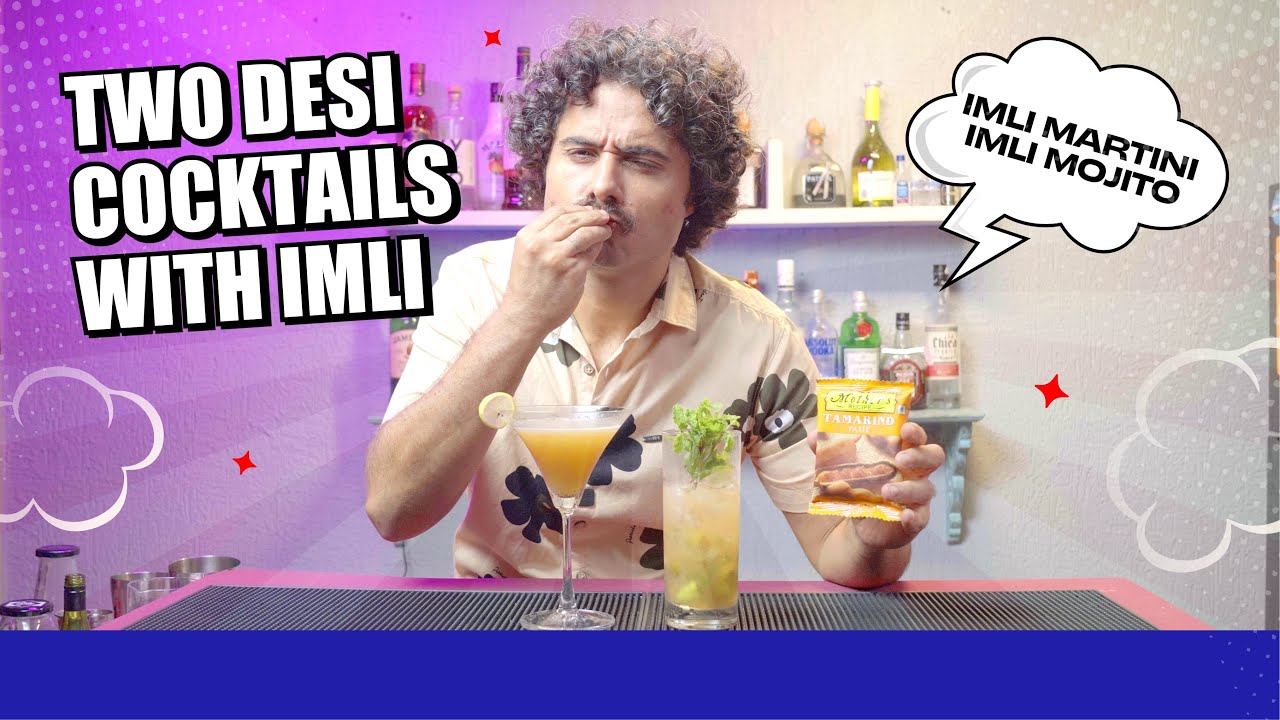 Desi Cocktails with Tamarind (Imli) | Imli Martini | Imli Mojito - YouTube