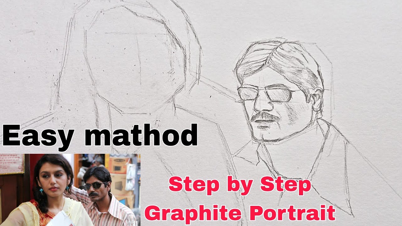 Step by Step Graphite Portrait #art #portrait #drawing # ...