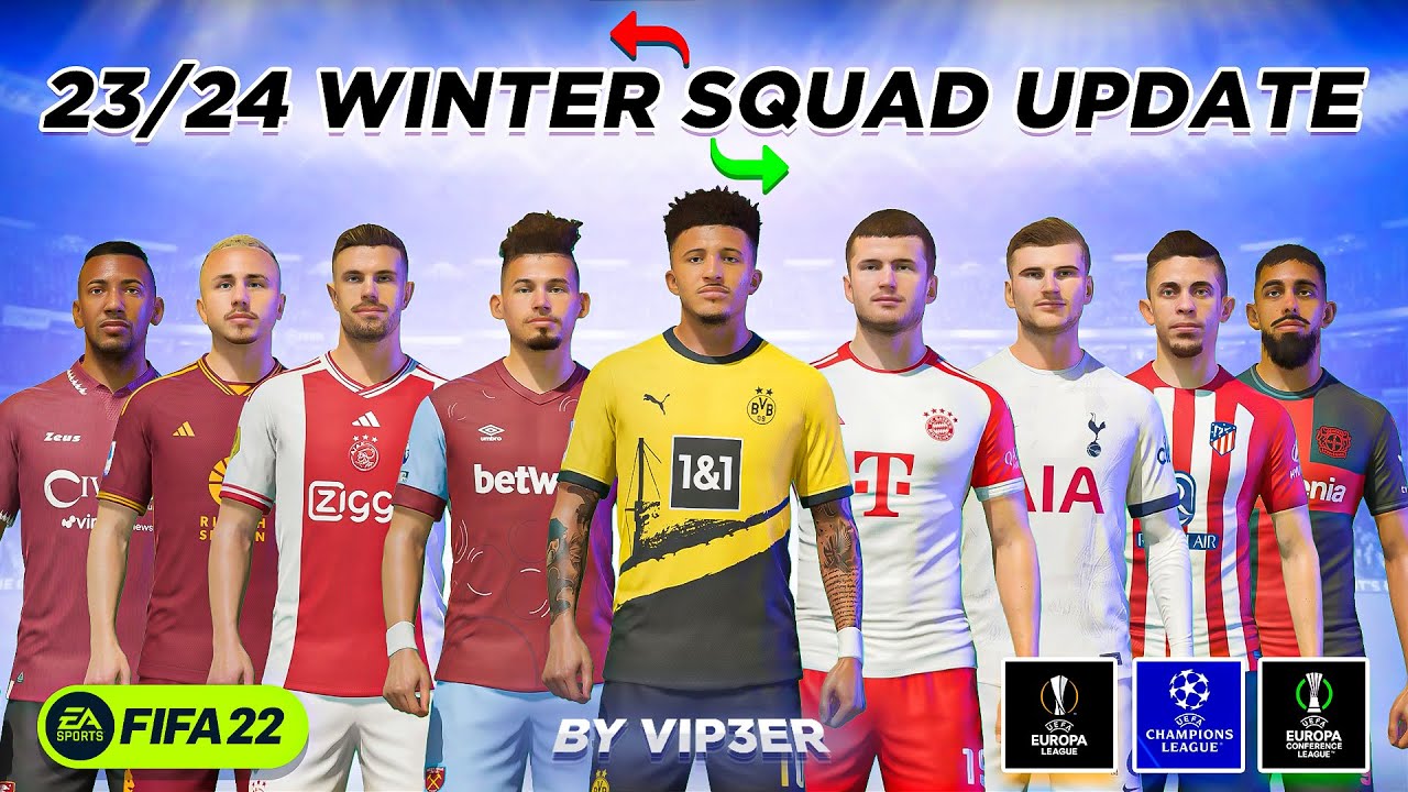23/24 Squad Update For FIFA 22 (New Transfers , New Players , Winter ...
