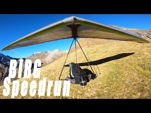 Birg Speedrun Top to Bottom #HANGGLIDING