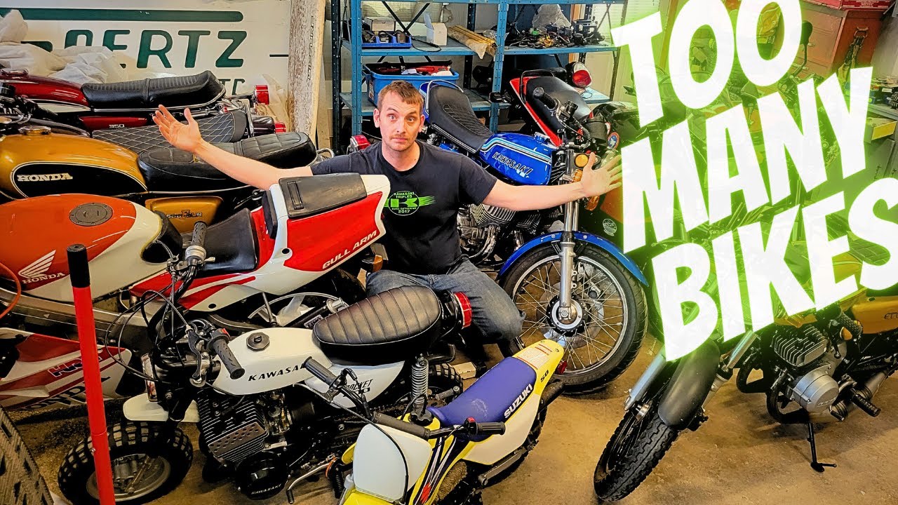 Inside My Vintage Motorcycle Collection - Garage Tour - YouTube