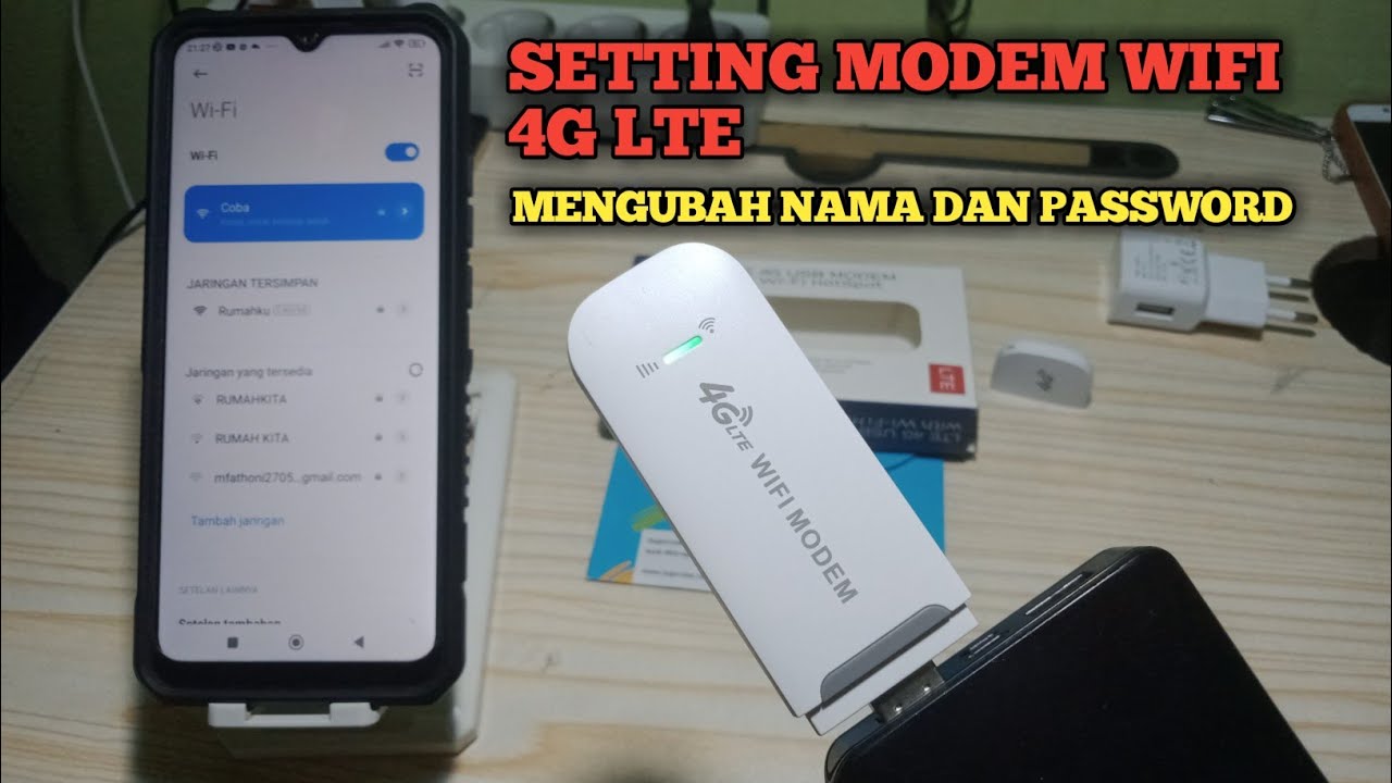 Setting modem wifi 4G LTE all operator || Ganti nama dan password modem ...