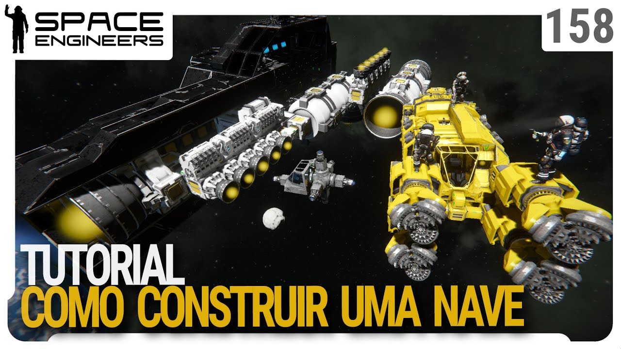 Como Construir Naves. Cockpit, sistemas e motores - Tutorial - Space Engineers - Coop - YouTube