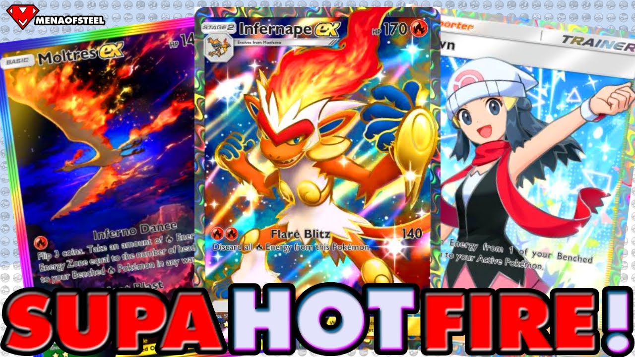 The MOST CONSISTENT Way To Play INFERNAPE EX! - Pokemon TCG Pocket ...