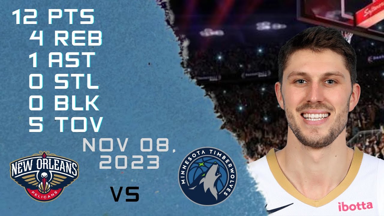 Matt Ryan player Highlights PELICANS vs TIMBERWOLVES NBA Regular season ...